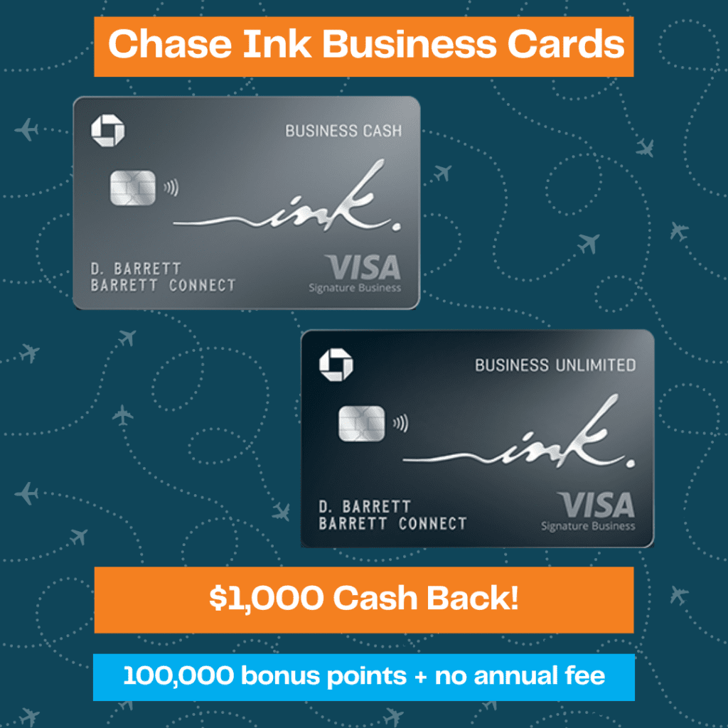 Increased Offers on No Annual Fee Ink Business Cards - Travel Freely